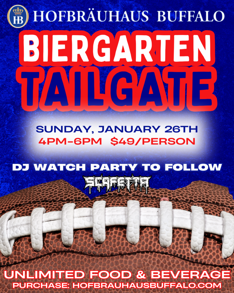 🏈🍺 AFC Championship Biergarten Tailgate & DJ Watch Party! 🍗🔥 ...
